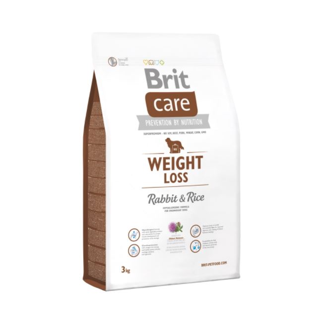 Brit Care Weight Loss Rabbit & Rice 3 Kg – Perdida de peso – Conejo y ...